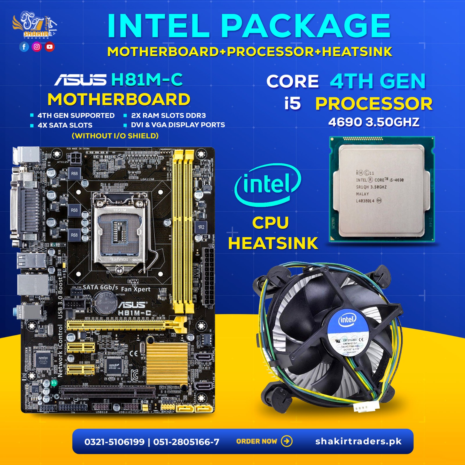Asus H81M-C with Core i5 Package - Shakir Traders