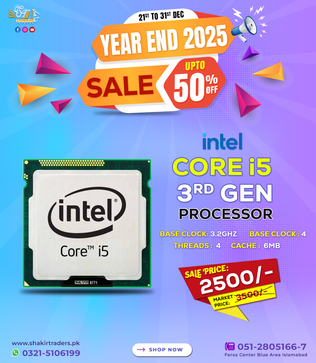 Intel Core i5 3rd Gen - Shakir Traders